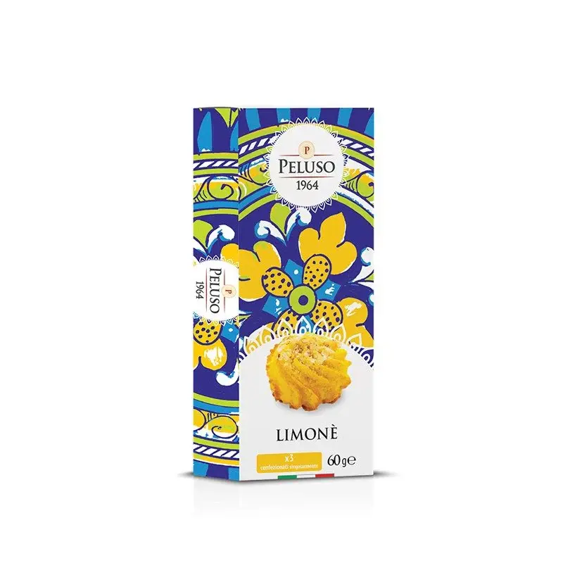 Great Ciao "PELUSO" Limon Almond paste Cookies with Lemon peel, 2.12 oz ...