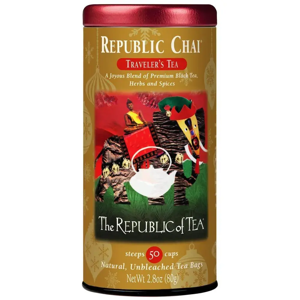 The Republic of Tea Republic Chai Black (50 Tea Bags) | The Republic of ...