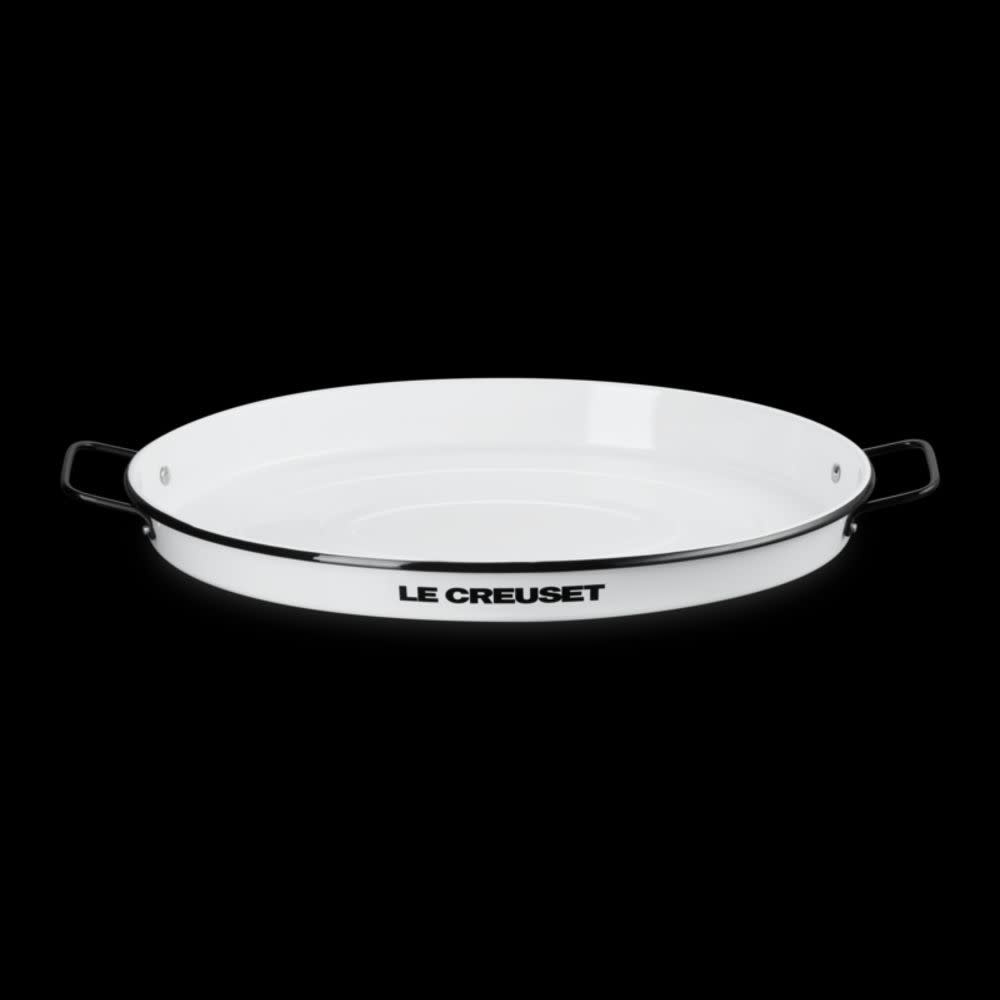 Le Creuset Everyday Enamel Oval Tray - White, 24" | Le Creuset - Duluth ...