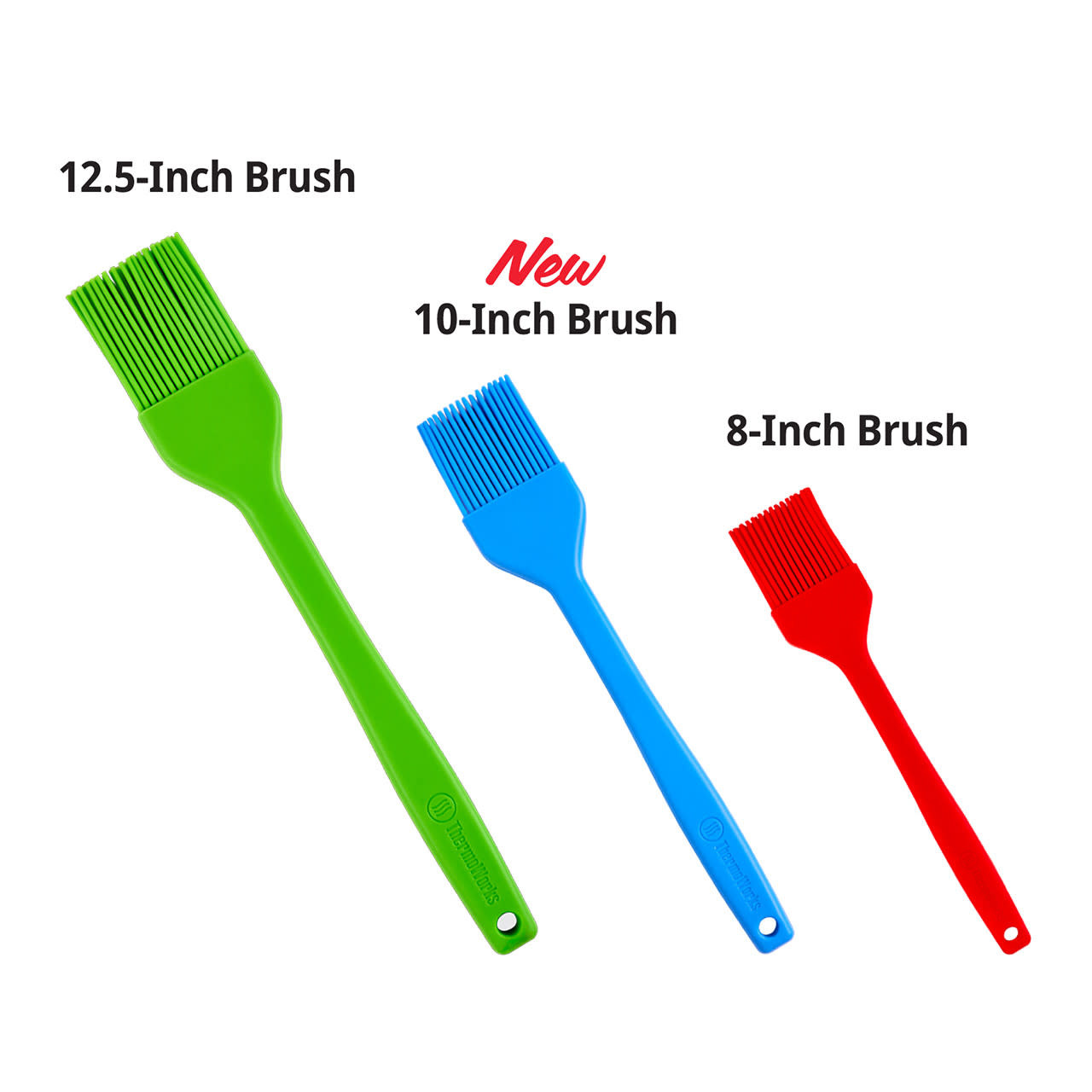 Hi-Temp Silicone Brush 12.5-Inch - 10 colors - Duluth Kitchen Co