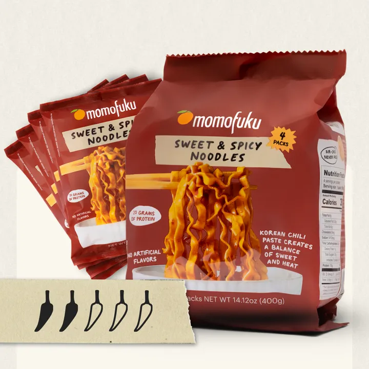 Momofuku Sweet & Spicy Noodles | Instant Ramen | Noodles | Mild ...
