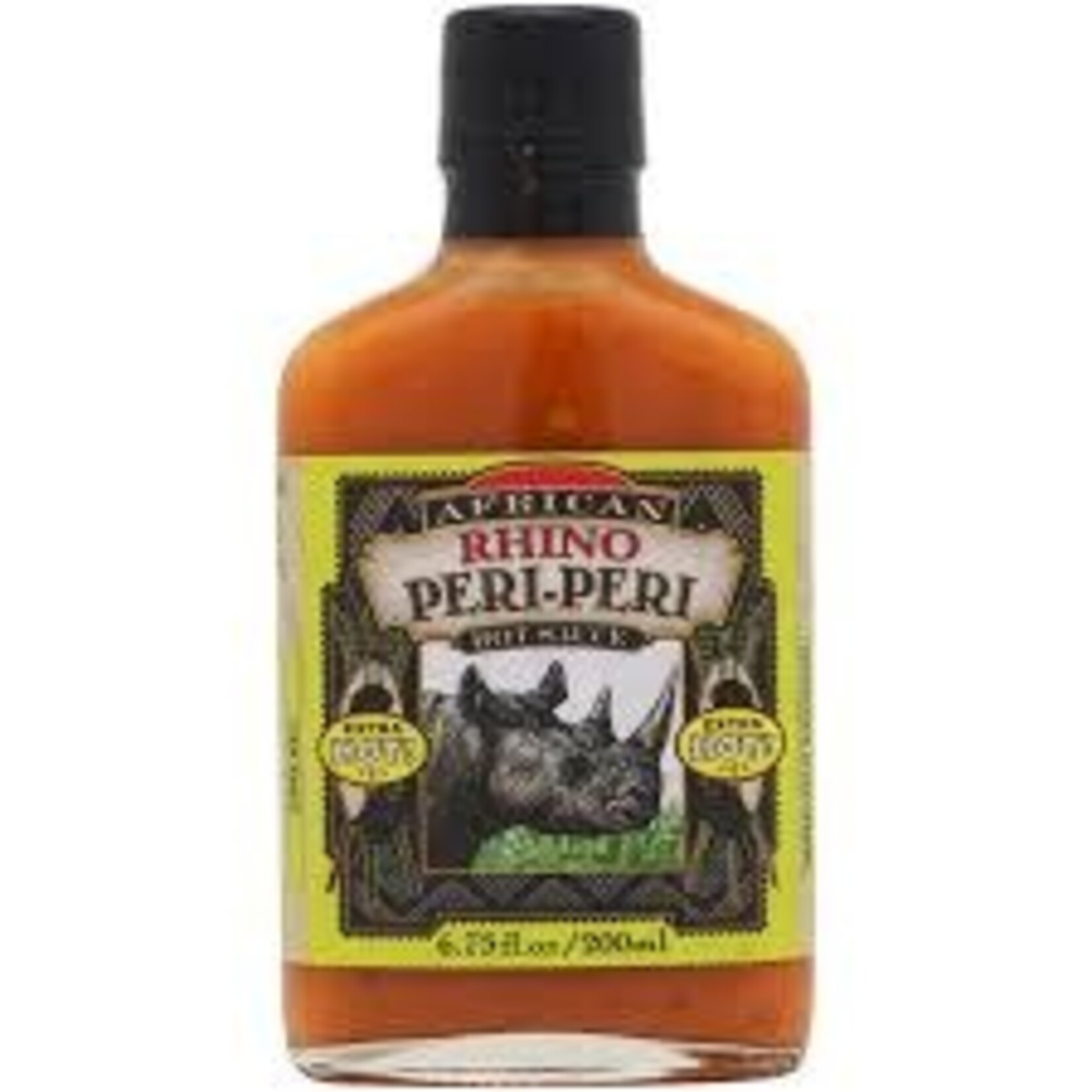 African Rhino Hot Peri-Peri Pepper Sauce | Heat Rating: 5 - Duluth ...
