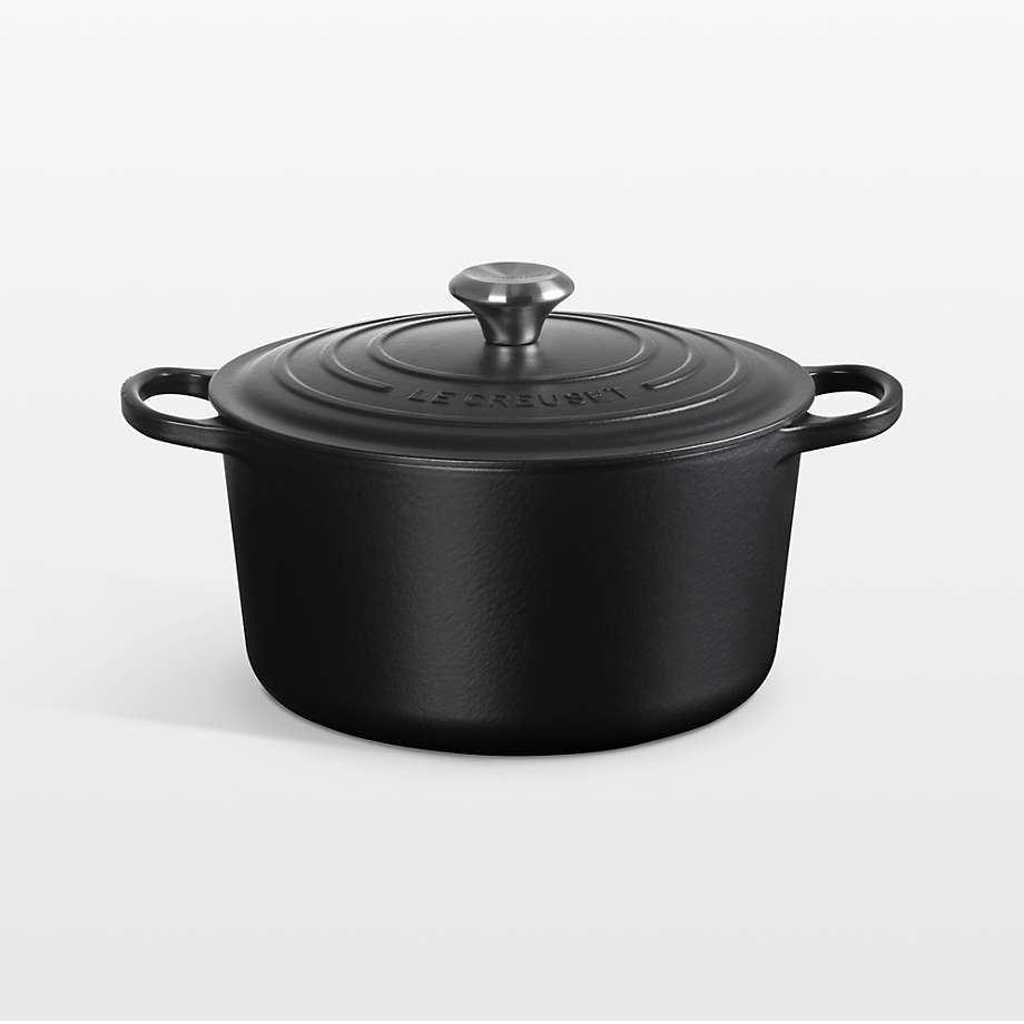 Le Creuset Signature Round Deep Oven, Licorice - 6.5 qt. | Le Creuset ...
