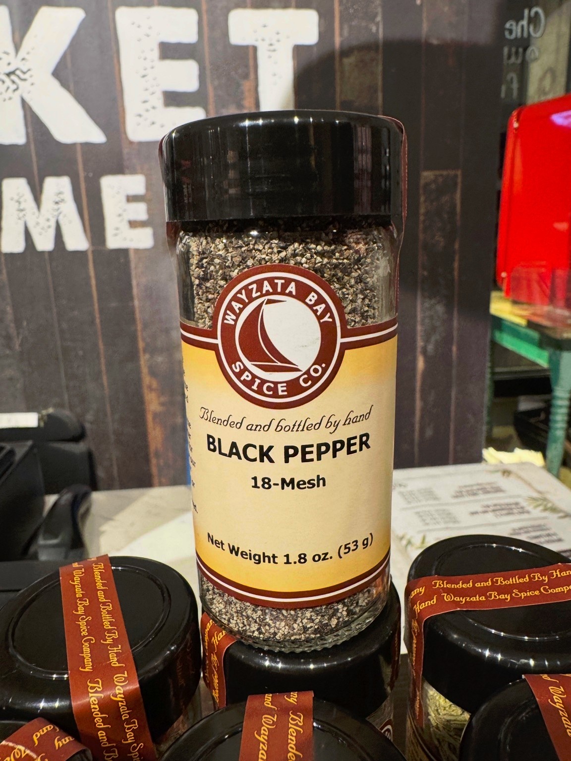 Wayzata Bay Spice Co Pepper, Black Tellicherry - 18 mesh Semi-Coarse ...