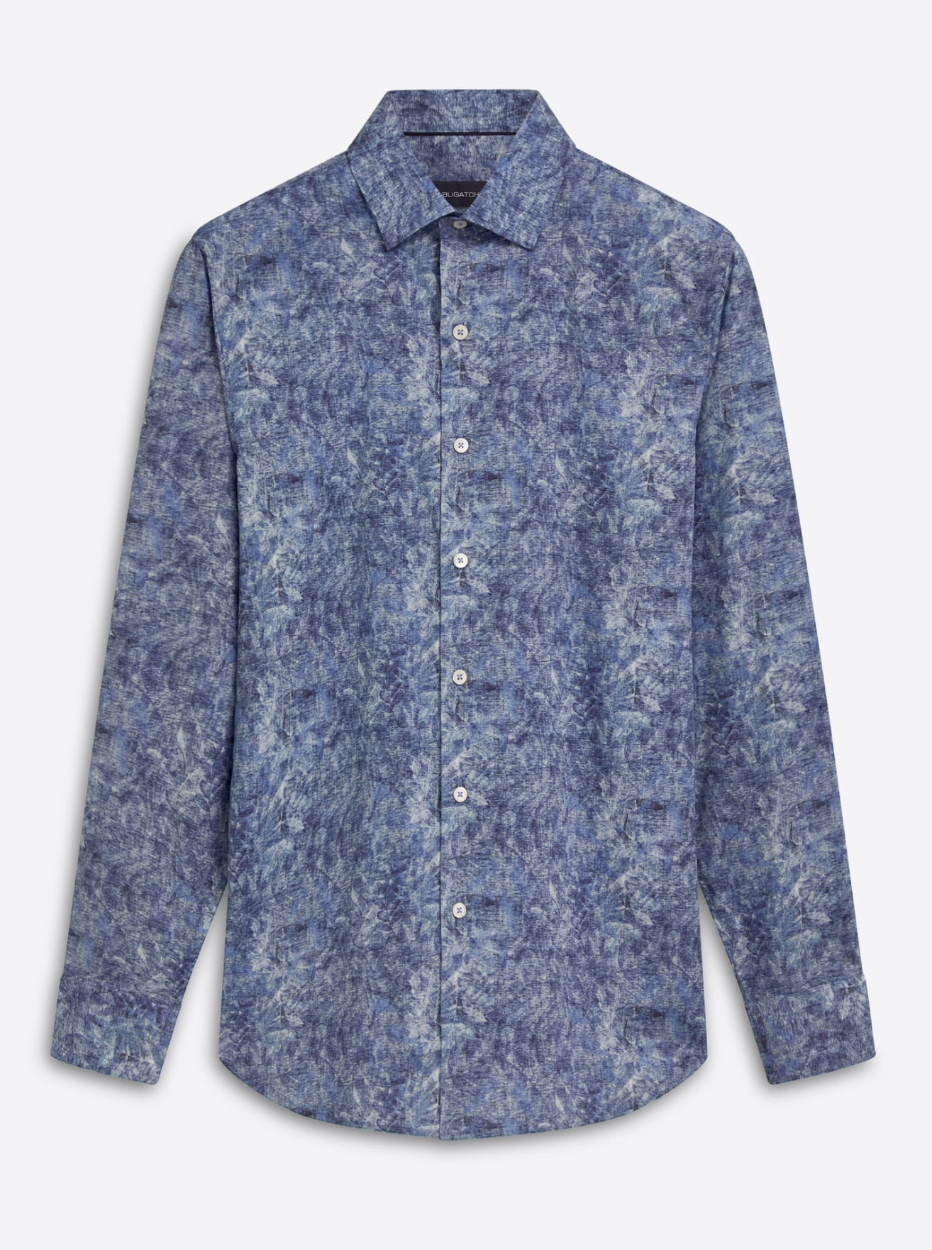 Classic Fit Blue Floral Shirt - Benjamin's Menswear