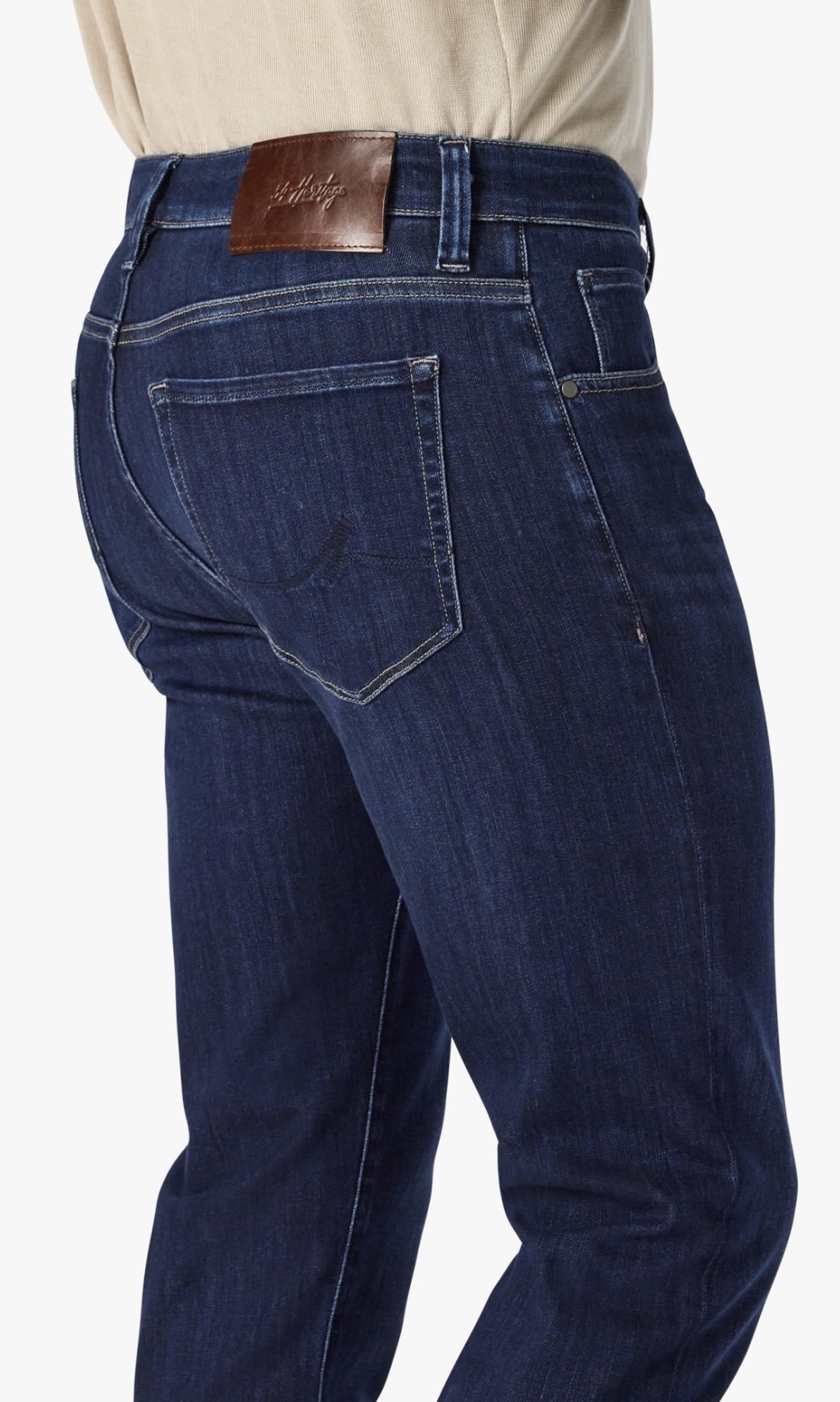 Slim Fit Dark Brushed Refined Jeans - Benjamin's Menswear