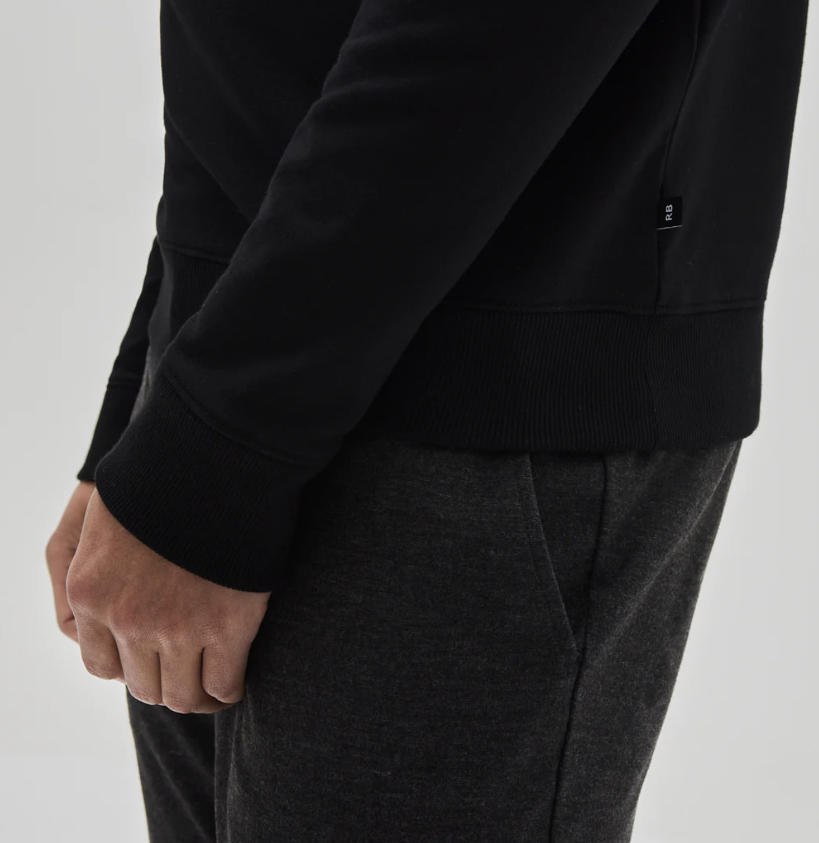 Black Lording Split Crew Neck - Benjamin's Menswear