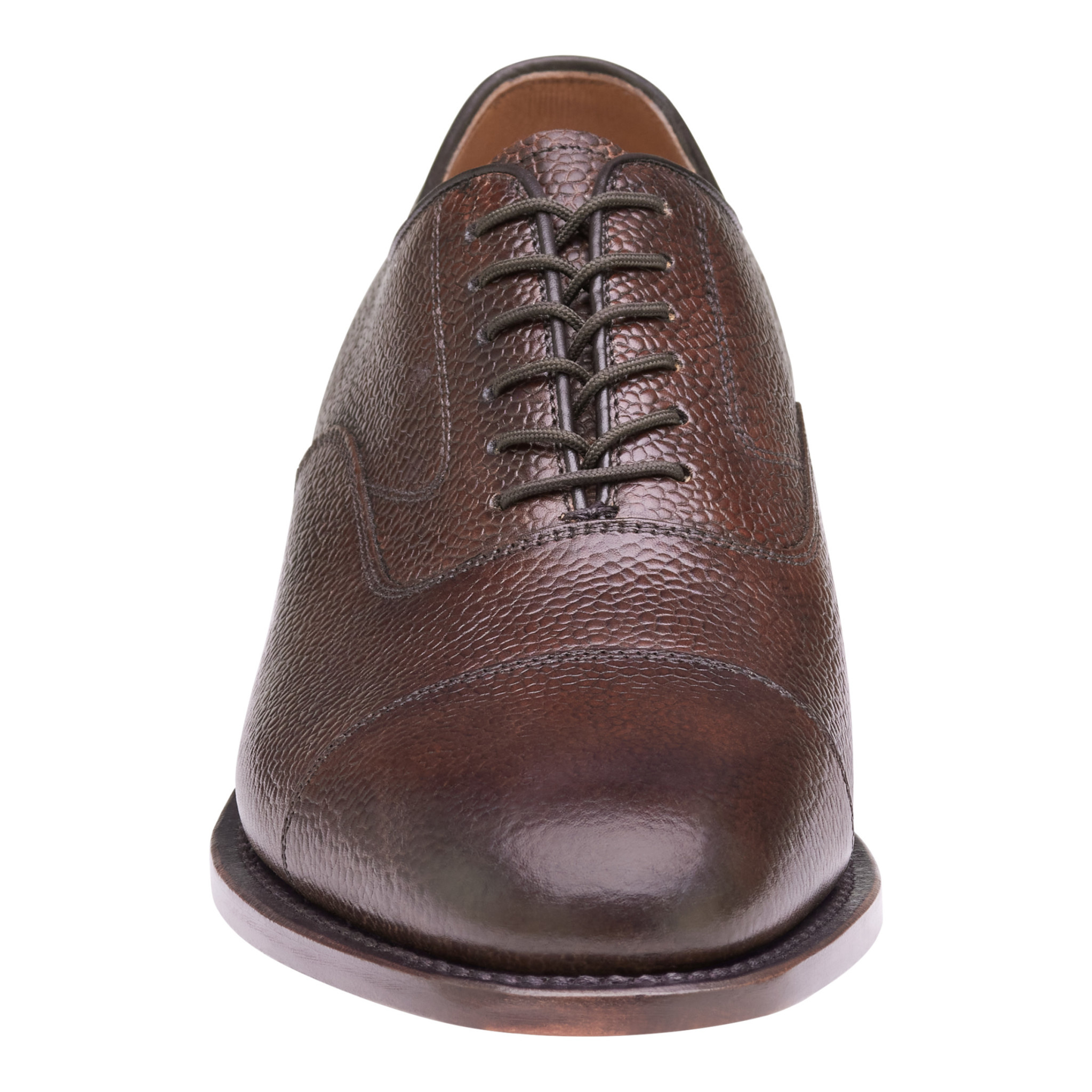 Melton Mahogany Scotch Grain Shoes - Benjamin's Menswear