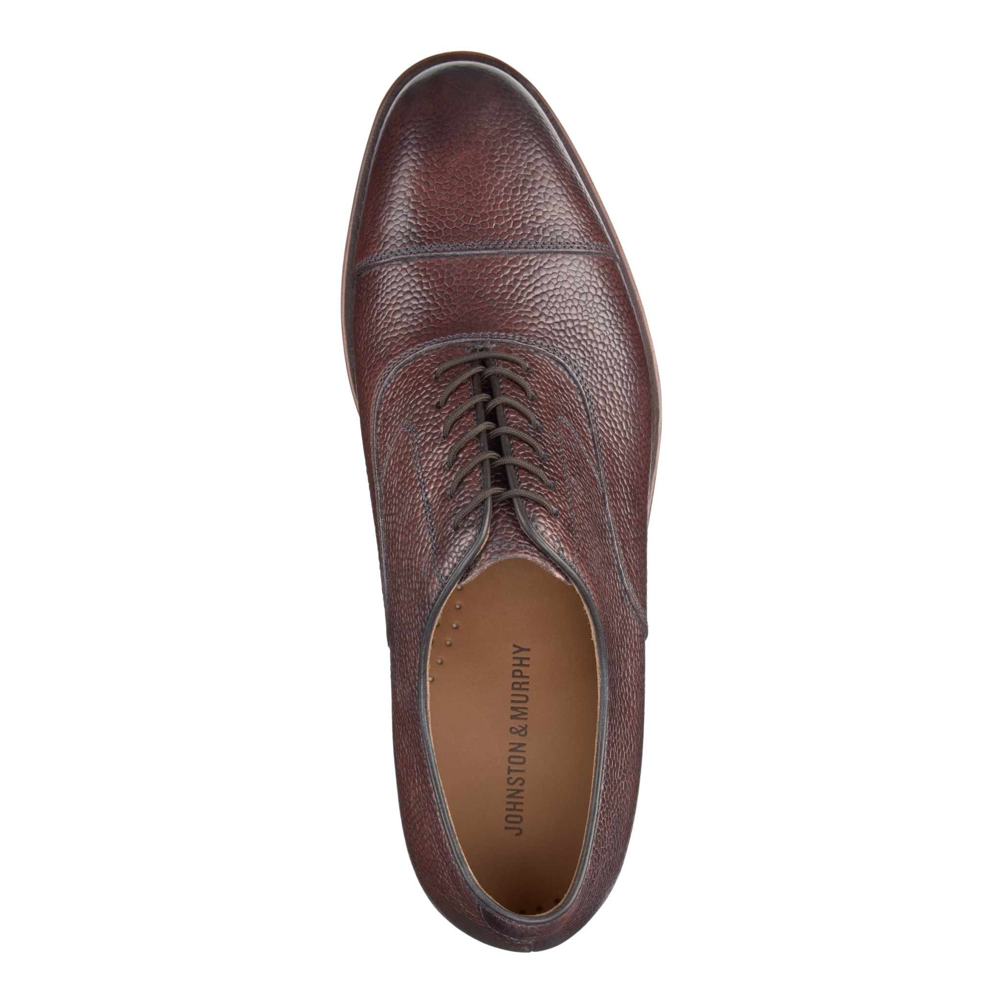 Melton Mahogany Scotch Grain Shoes - Benjamin's Menswear