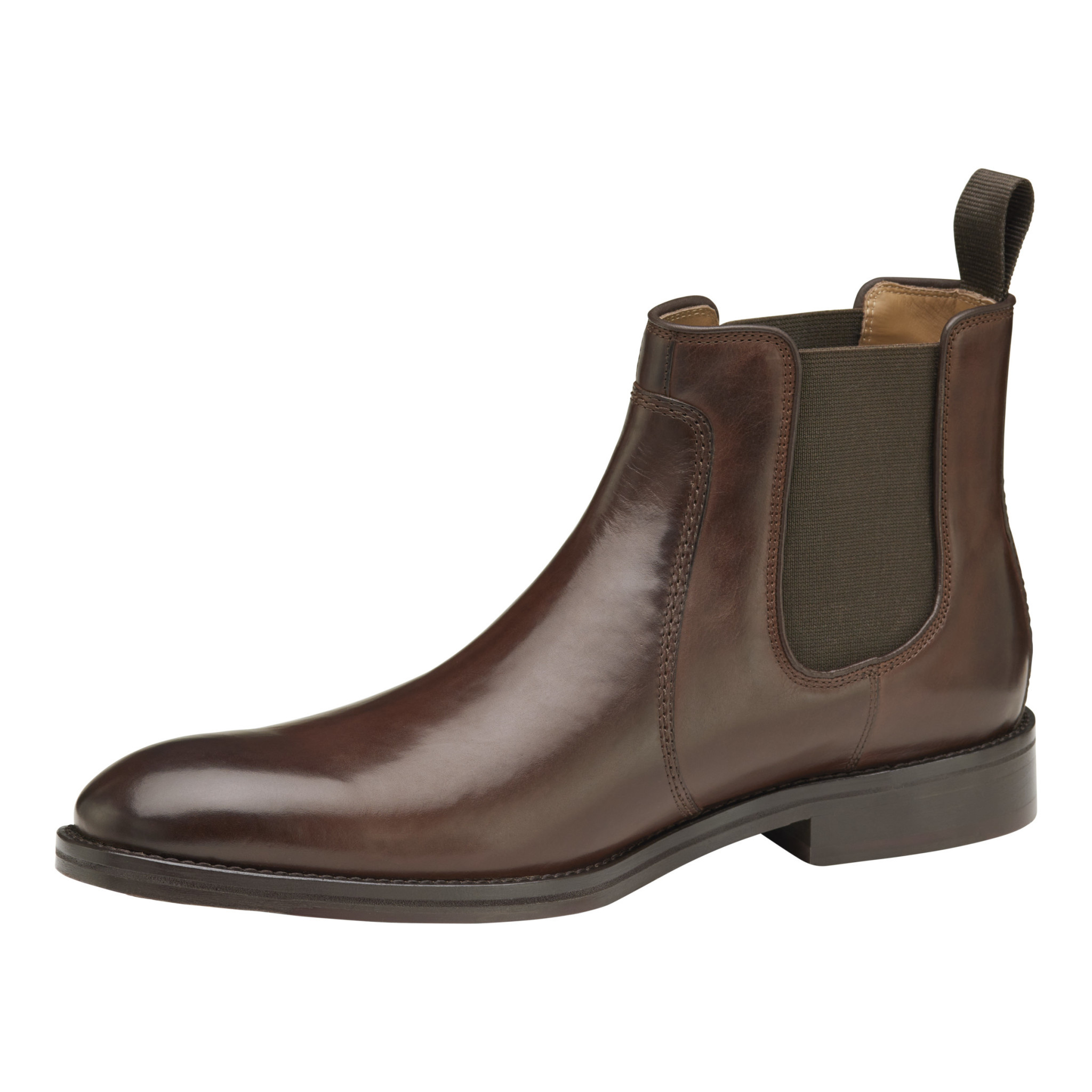 Meade Mahogany Italian Calfskin Boots - Benjamin's Menswear