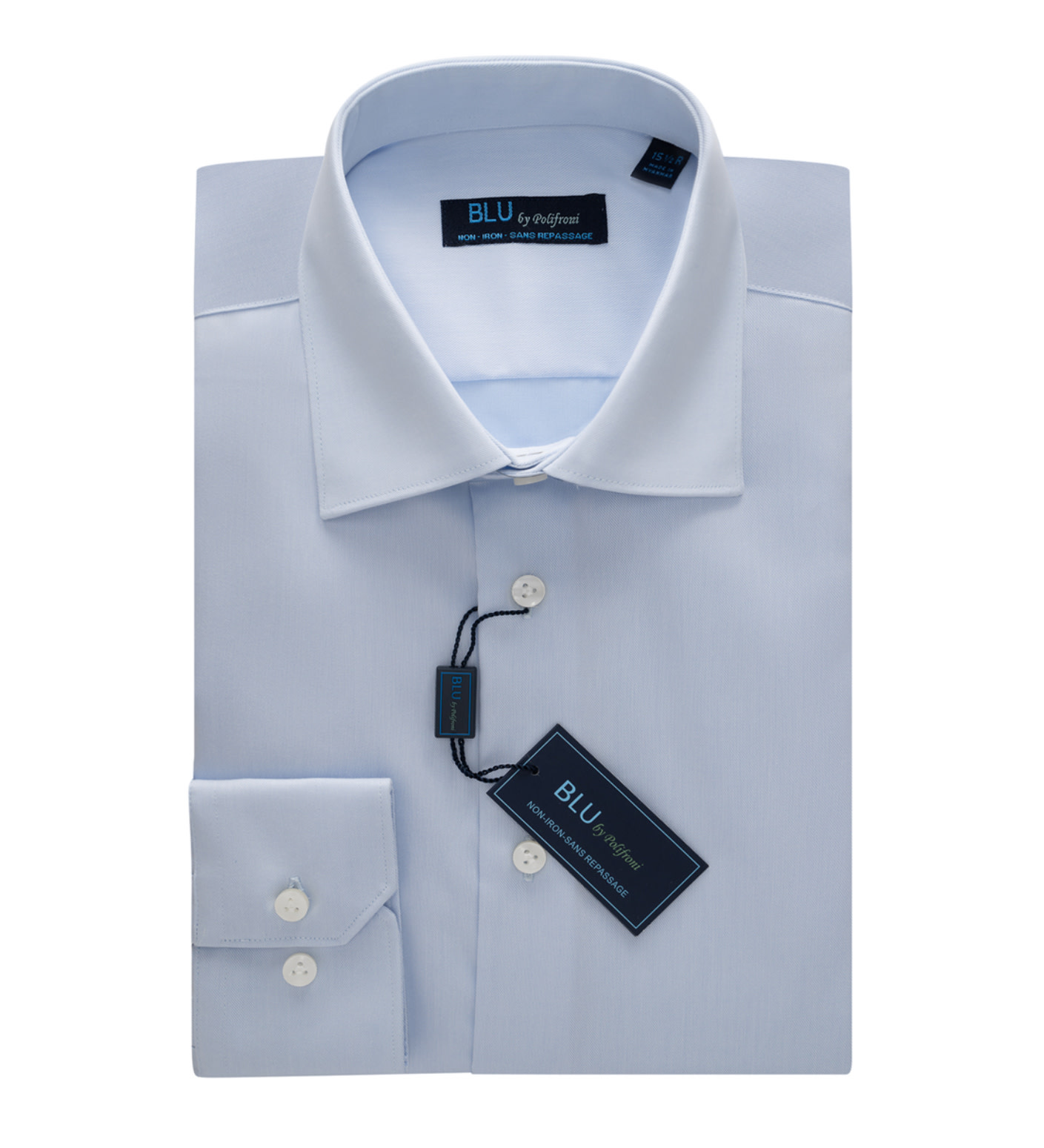 Modern Fit Blue Dress Shirt - Benjamin's Menswear