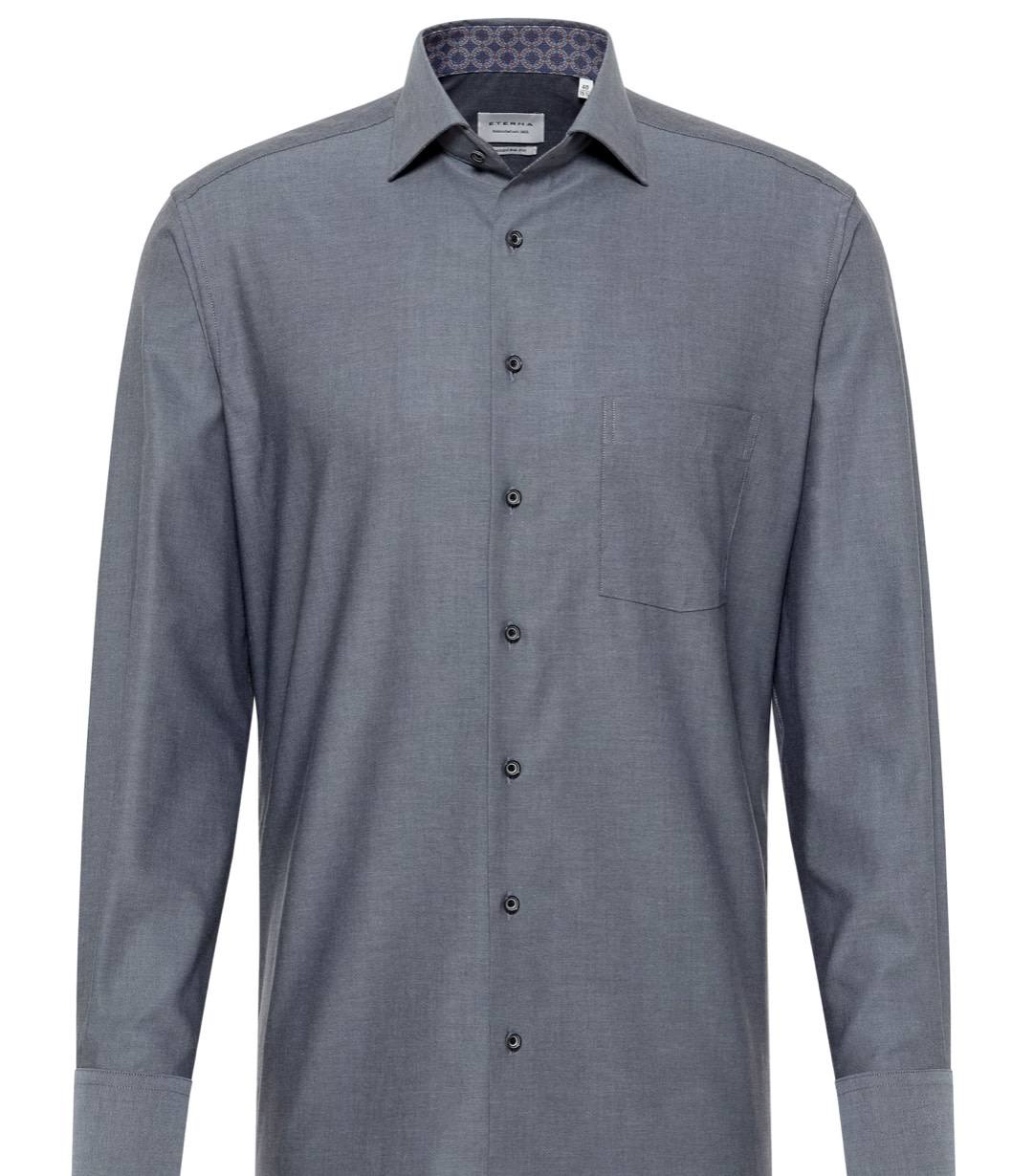 Modern Fit Grey Dress Shirt - Benjamin's Menswear