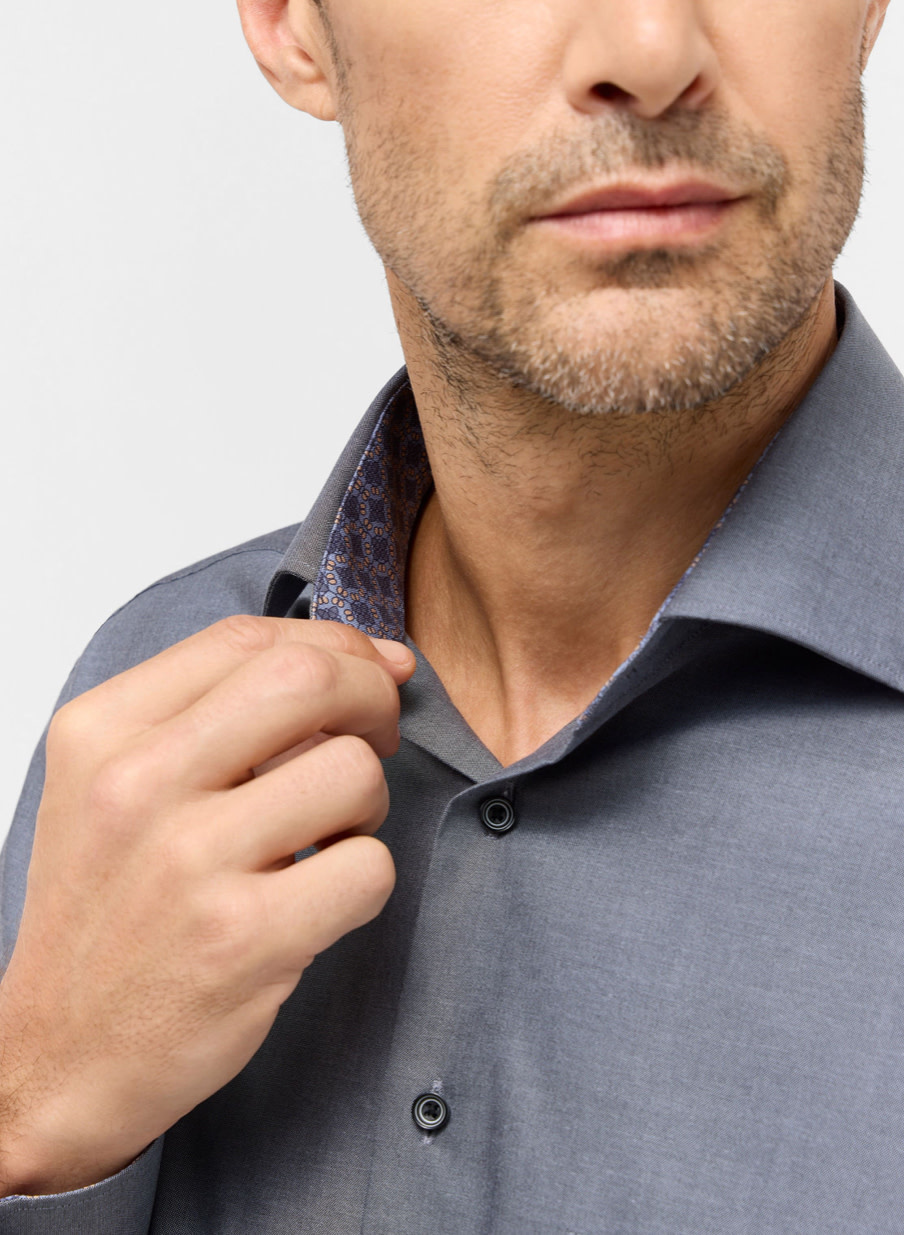 Modern Fit Grey Dress Shirt - Benjamin's Menswear