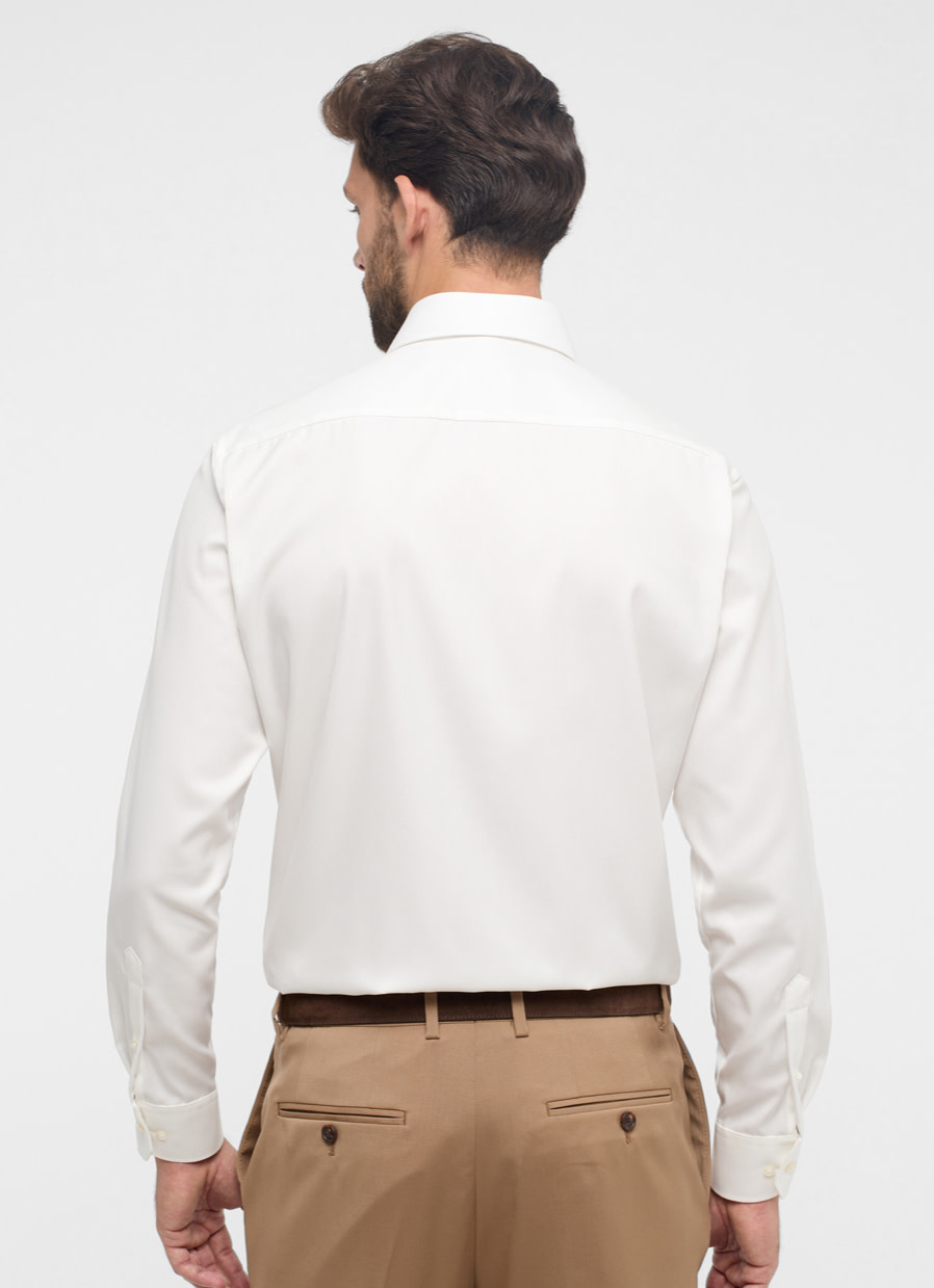 Modern Fit Off White Dress Shirt - Benjamin's Menswear