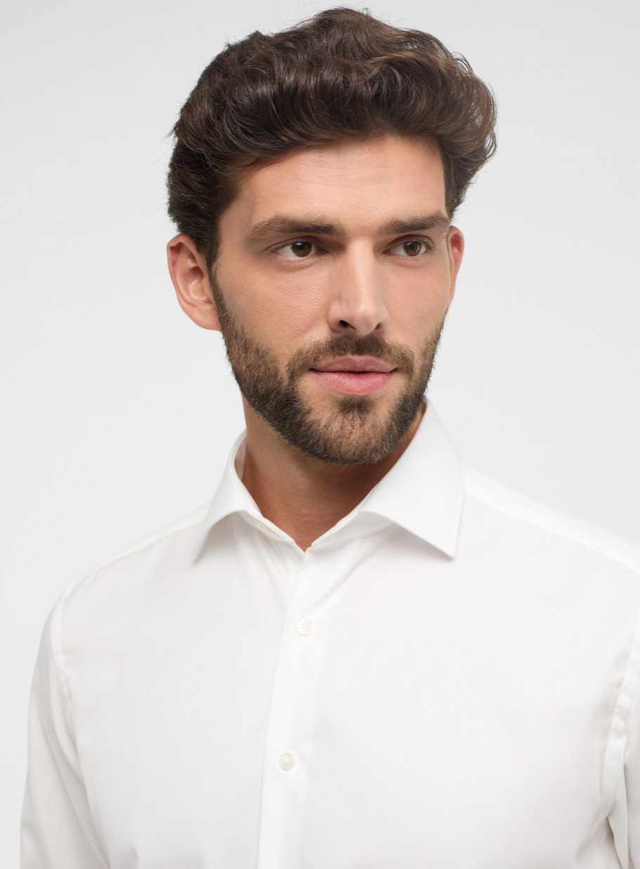 Modern Fit Off White Dress Shirt - Benjamin's Menswear