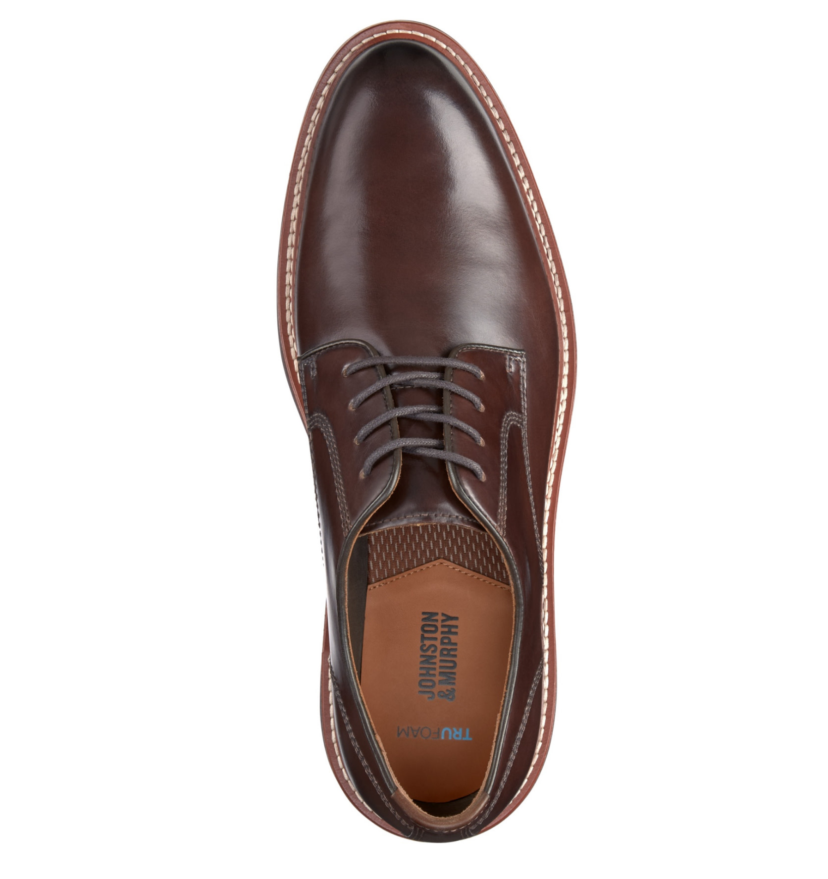 Mahogany Full Grain Upton Shoes - Benjamin's Menswear