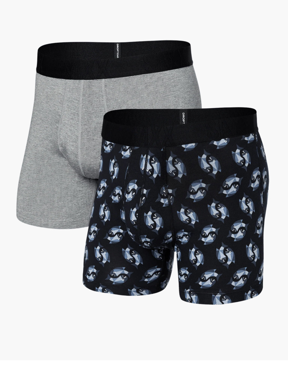 Slim Fit Drop Temp Boxer Brief 2 Pkg Angler - Benjamin's Menswear