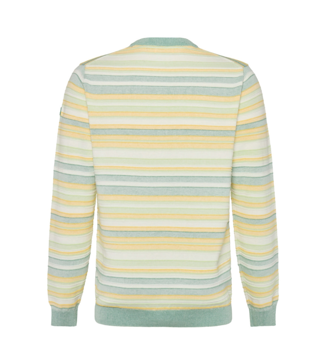 Pastel Colours Striped Sweater - Benjamin's Menswear