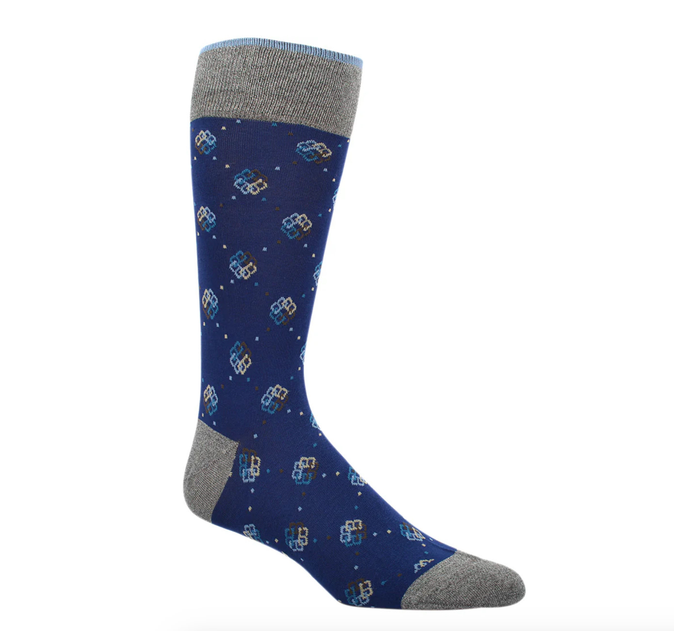 DION Blue Medallion Sock - Benjamin's Menswear