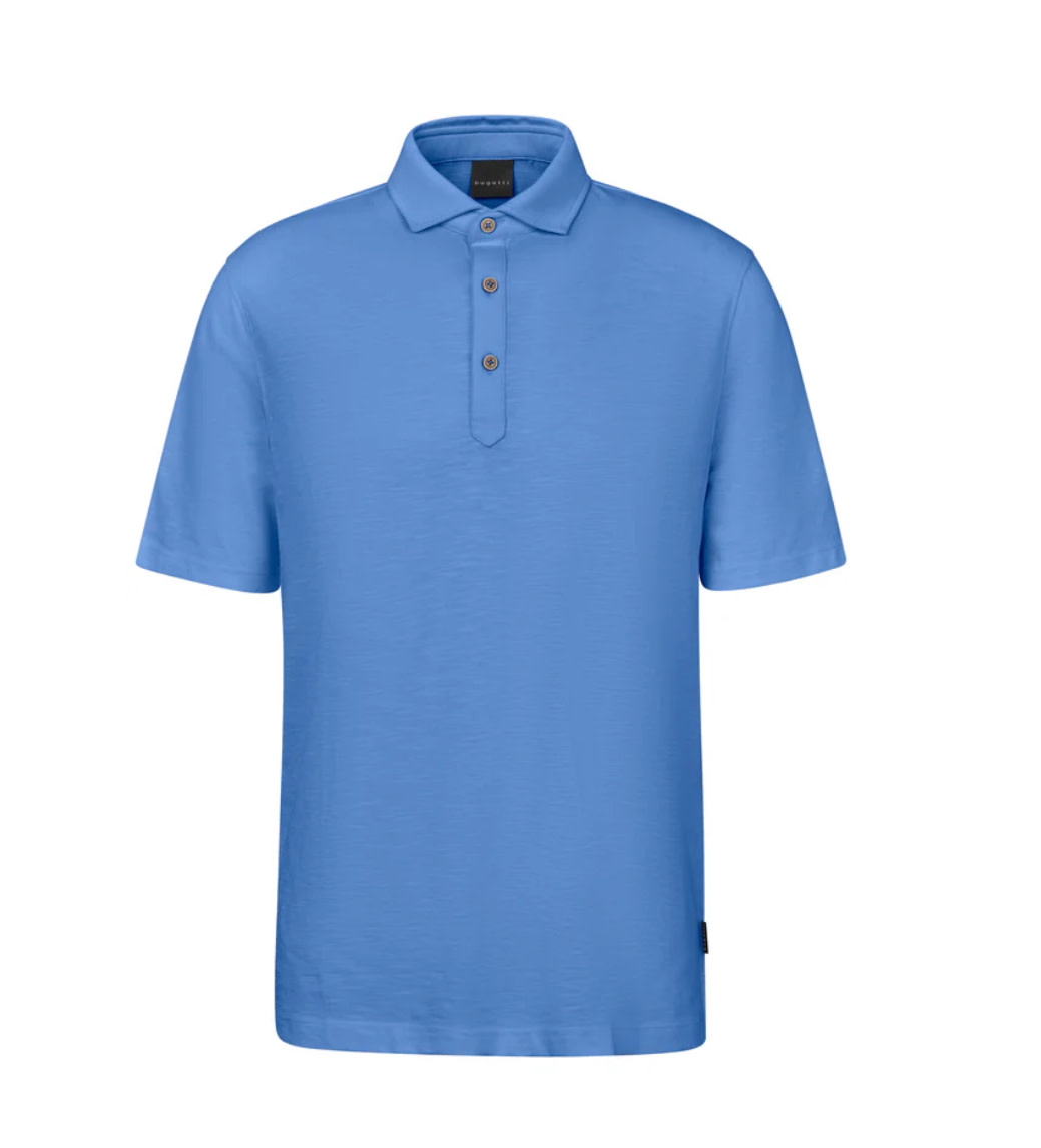 Mid Blue Polo - Benjamin's Menswear