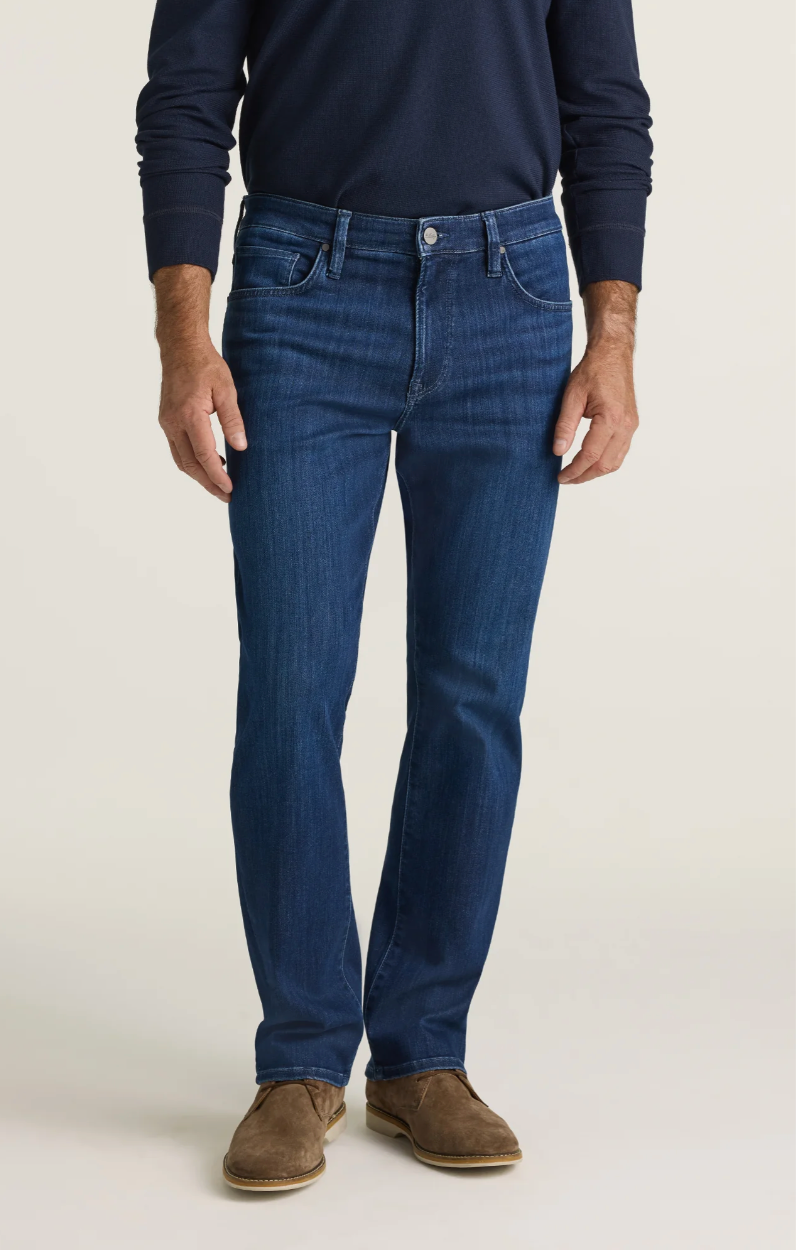 Classic Fit Dark Brushed Jeans - Benjamin's Menswear