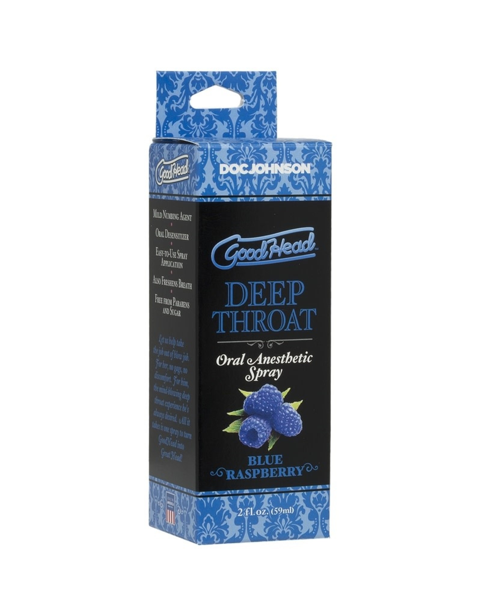 Good Head - Oral Anesthetic Spray (Blue Raspberry) - SensationO