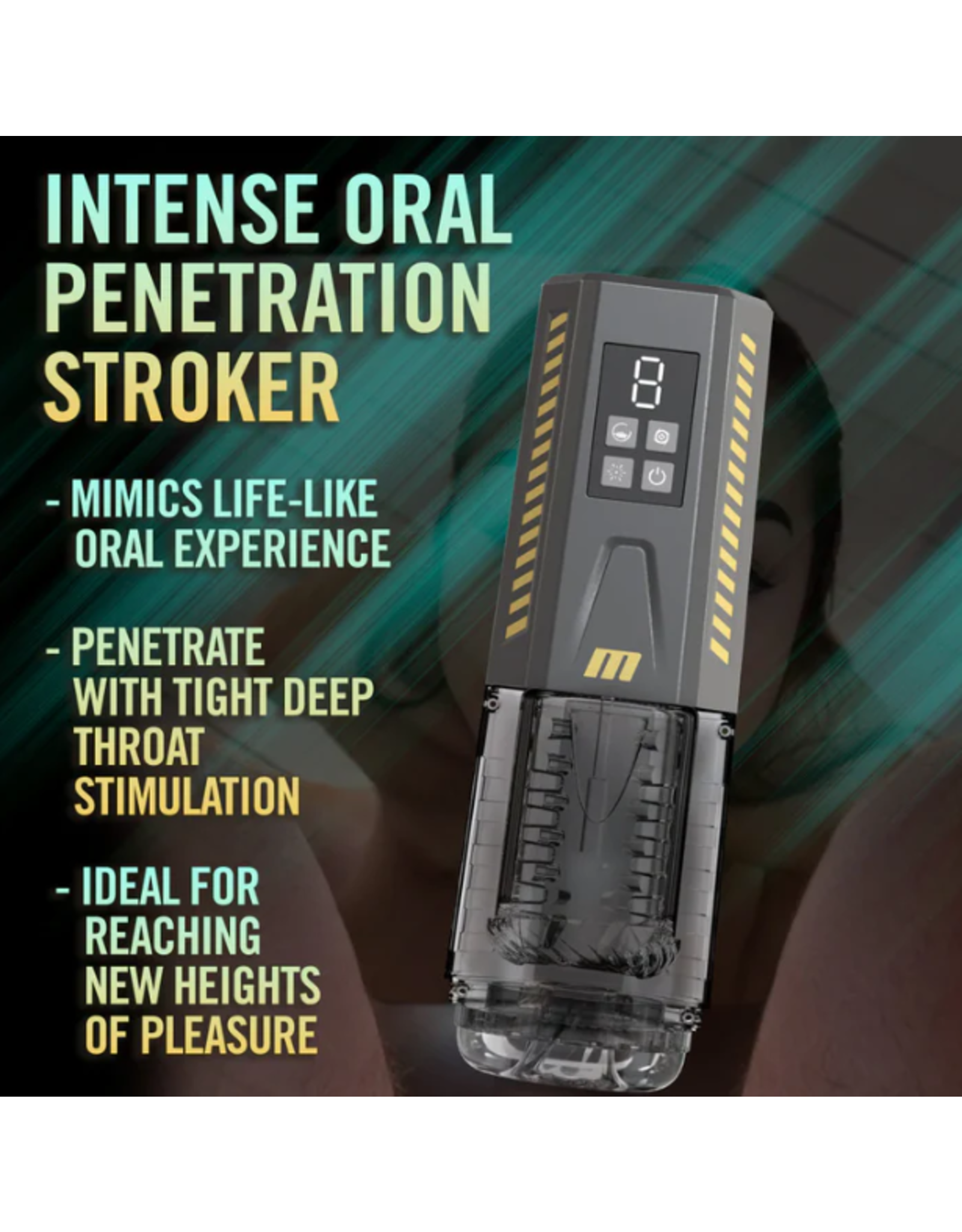 M for Men SpinMaster Pro Vibrating Rotating Stroker - SensationO