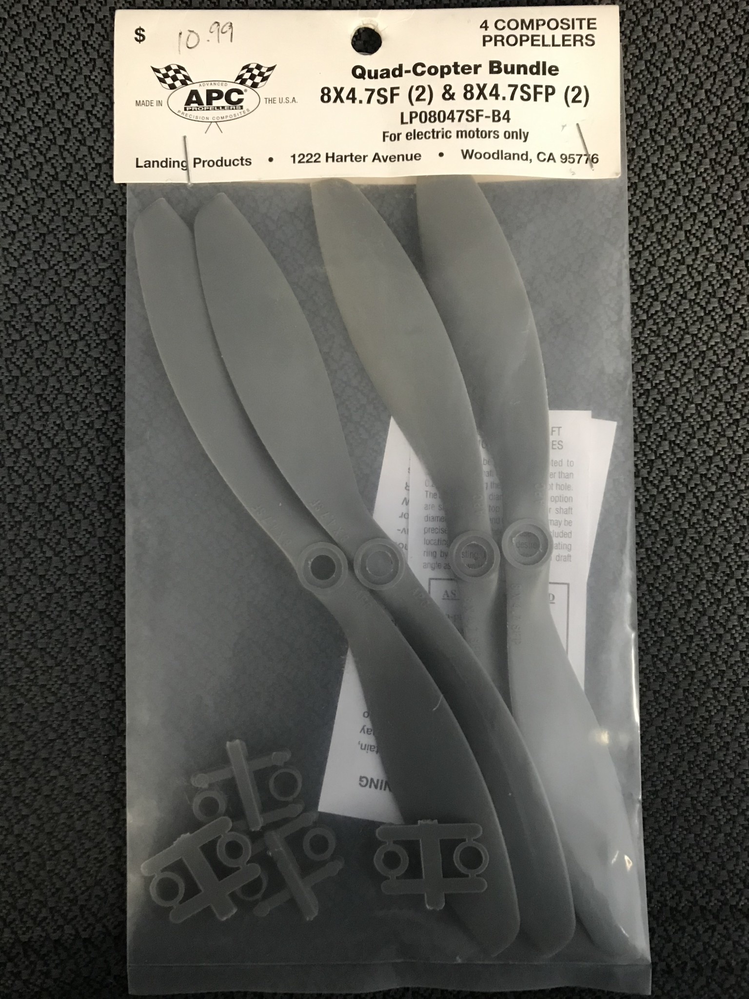 APC LP08047SF-B4 8X4.7SF (2) 8X4.7SFP (2) MULTI ROTOR PROPS BUNDLE ...