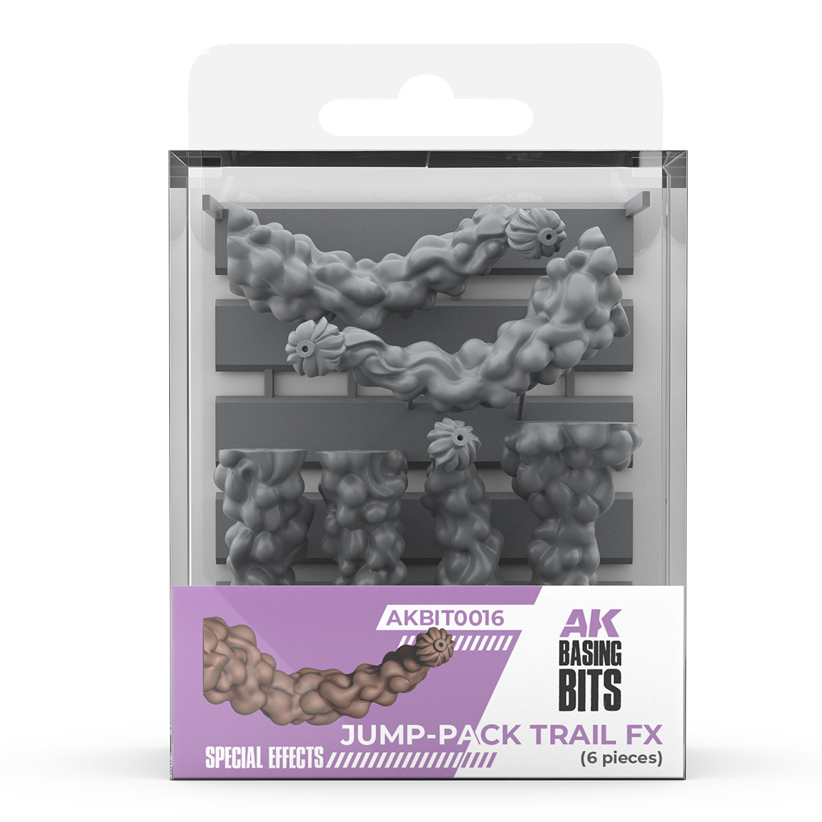 AK BIT0016 AK Interactive Jump-Pack Trail FX - Basing Bits (6 Pieces ...