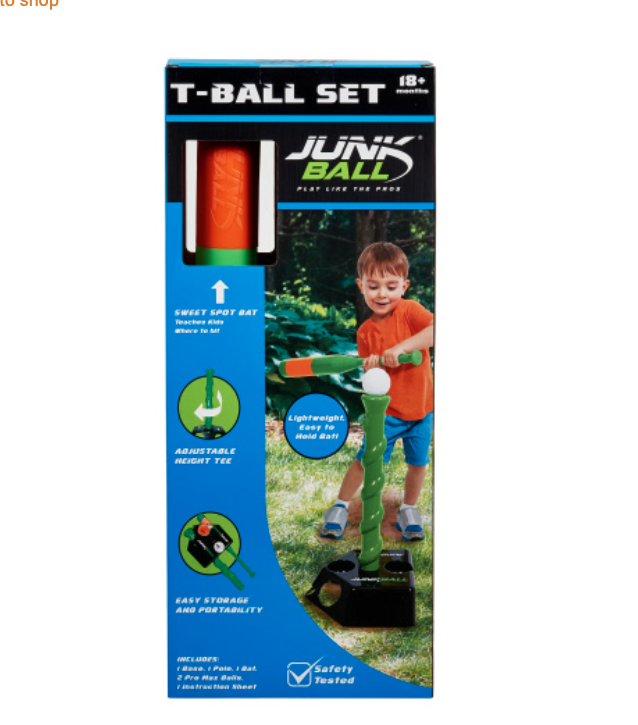 Junkball Junk Ball T-Ball Set - The Painted Parasol Gift & Toy