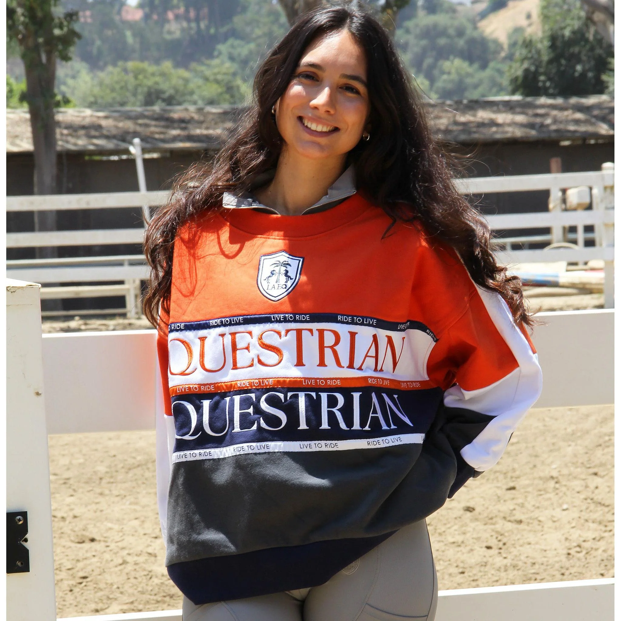 Calabasas Saddlery - LAEQ Ladies' Equestrian Sweatshirt - Calabasas ...