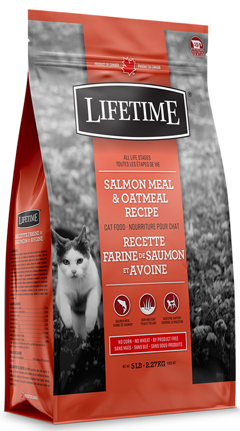 Lifetime Salmon & Oatmeal Cat 2.27kg - Western Pet Supply