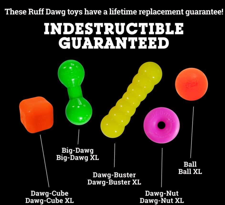Indestructible Rubber Ball Assorted XL 3.25" - Western Pet Supply
