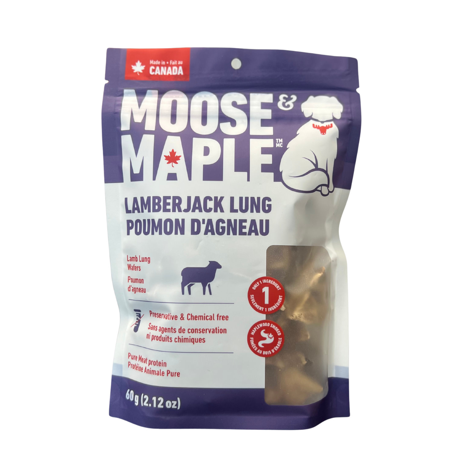 Moose & Maple Lumberjack Lung 60g - Western Pet Supply