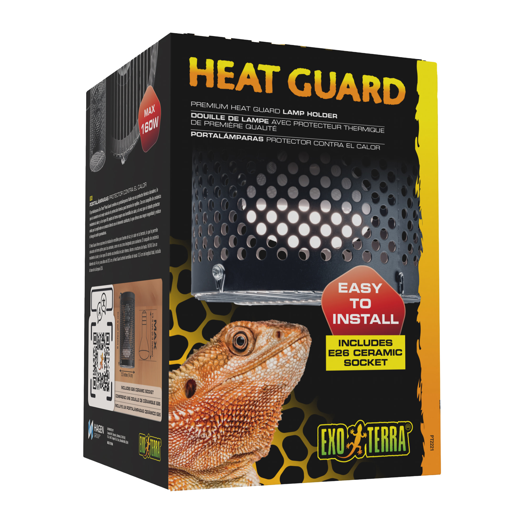 Exo Terra Premium Heat Guard Lamp Holder up to 160W - Western Pet Supply
