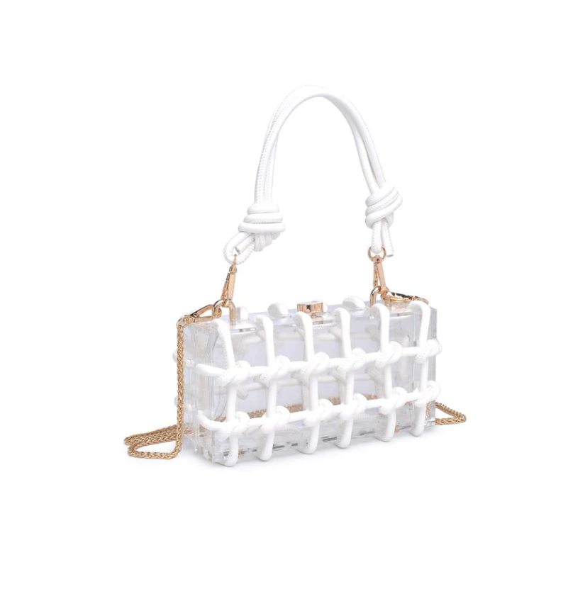 Mavis Clear/White Bag - Cousin Couture