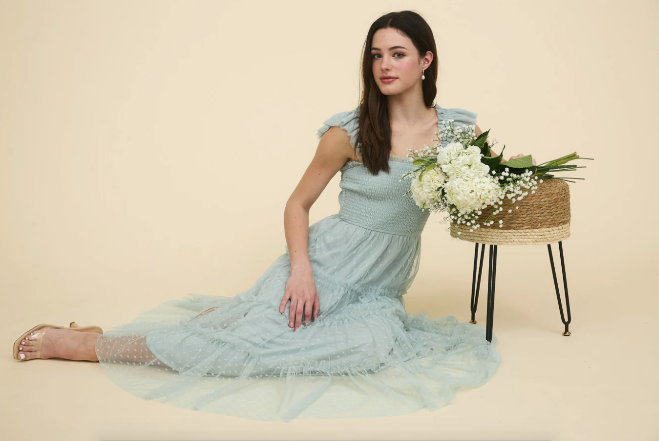 Chiffon Midi Dress (3 Colors) - Cousin Couture