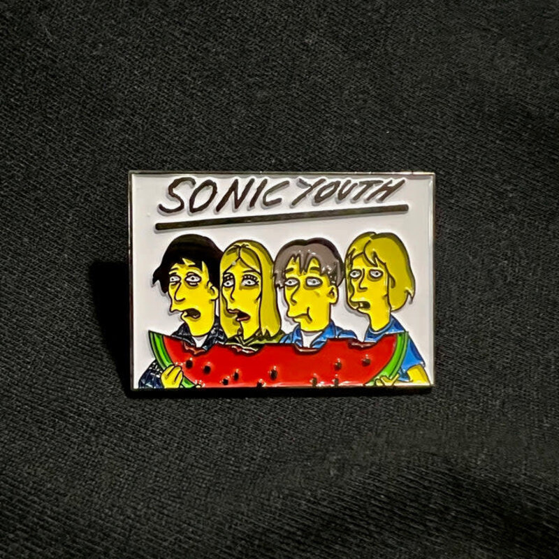 Sonic Youth Simpsons Enamel Pin - Sweat Records
