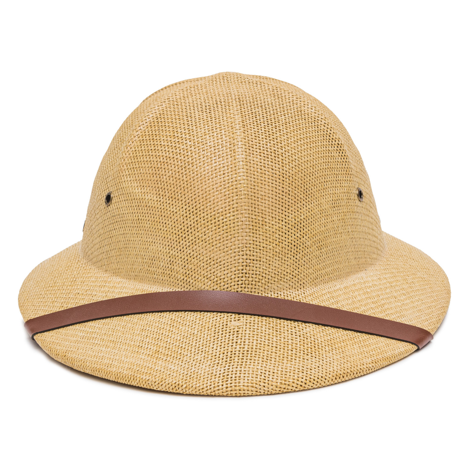 Pith Helmet Vented Straw Hat DORFMAN PACIFIC | Henri Henri - Henri Henri