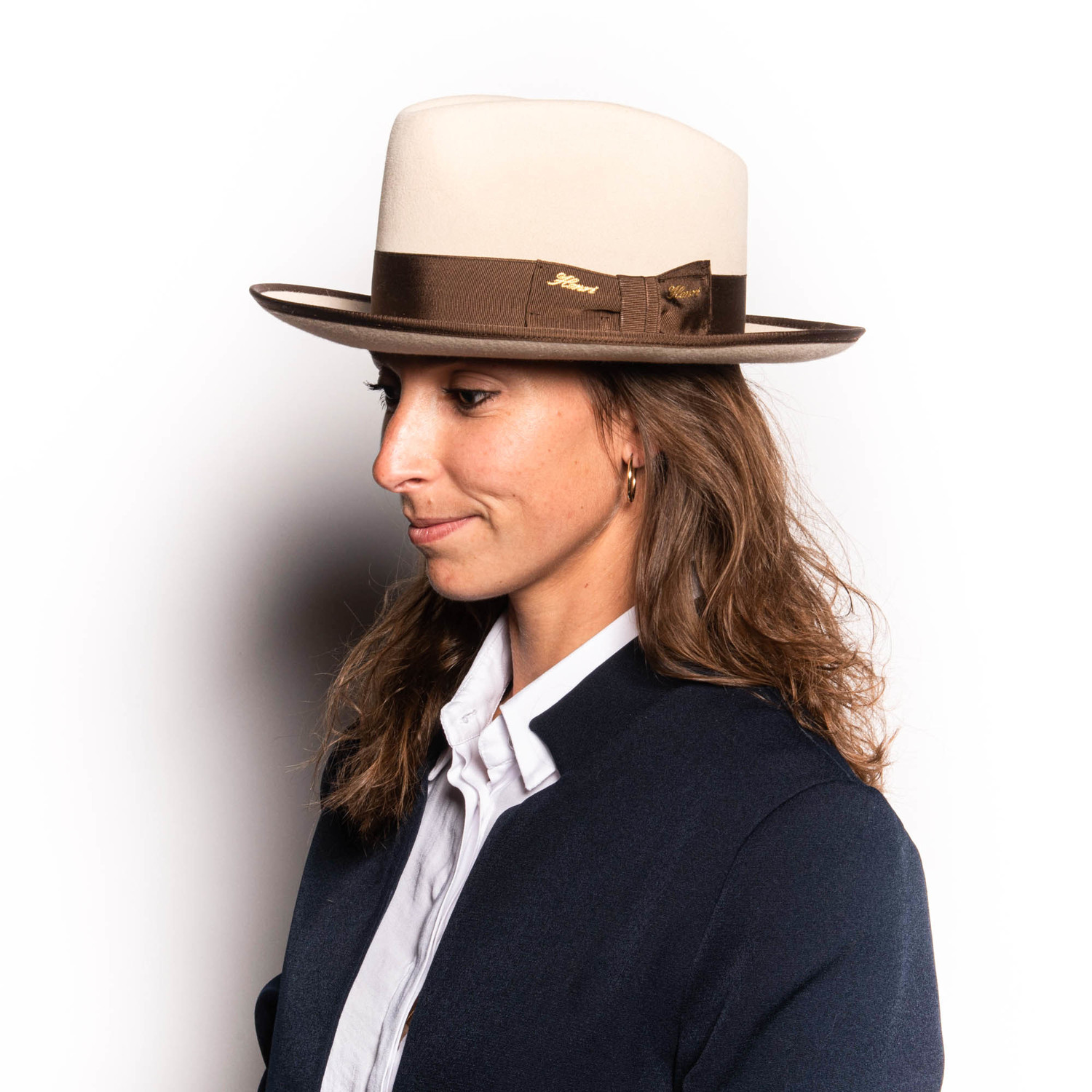 Alexis Fur Felt Teardrop Fedora Hat HENRI HENRI | Henri Henri - Henri Henri