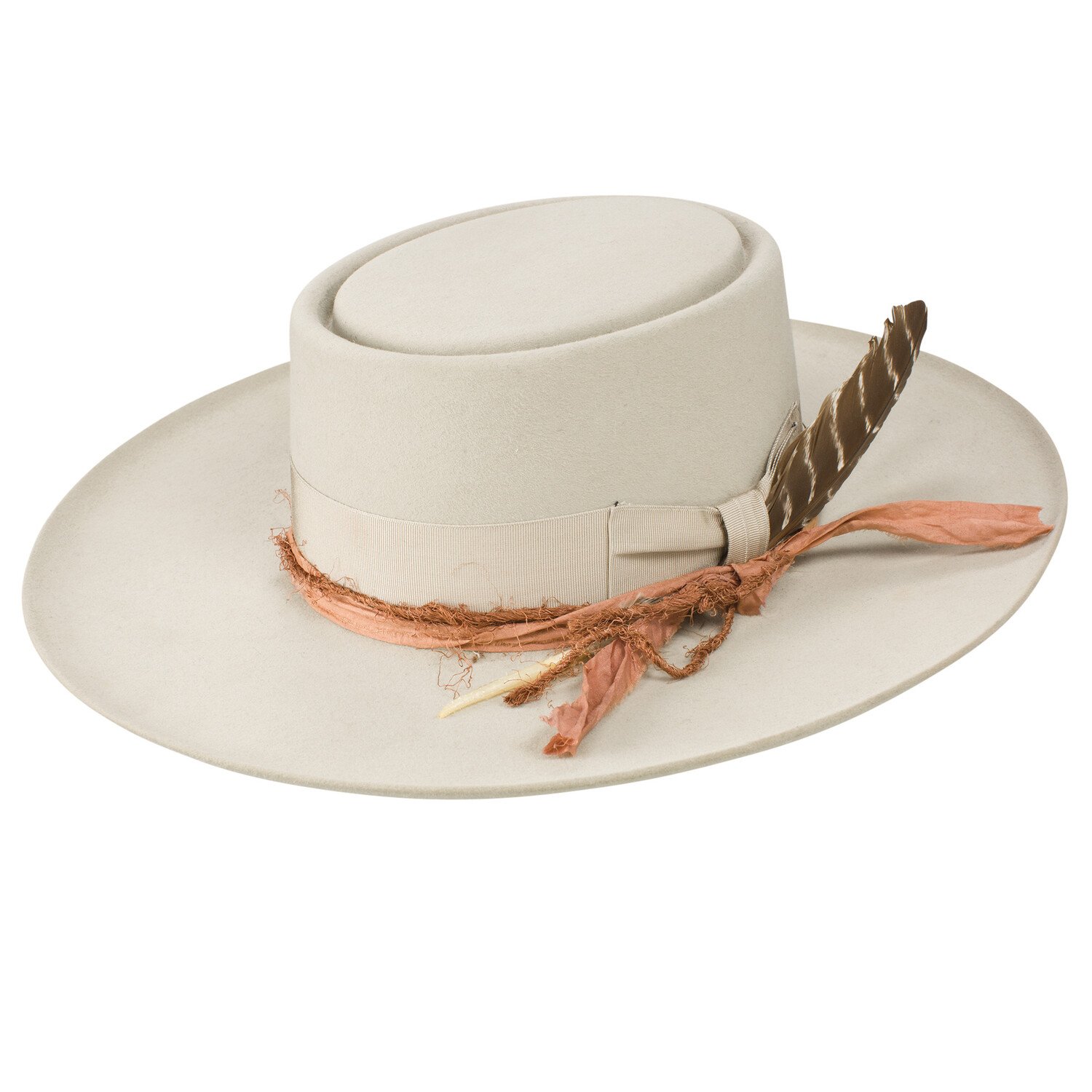Kings Row Firm Felt Hat STETSON Flat Brim | Henri Henri - Henri Henri