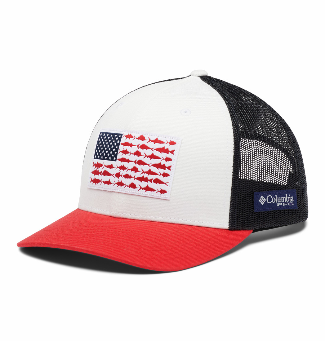 PFG Fish Flag Mesh Snap Back - High - The Benchmark Outdoor Outfitters