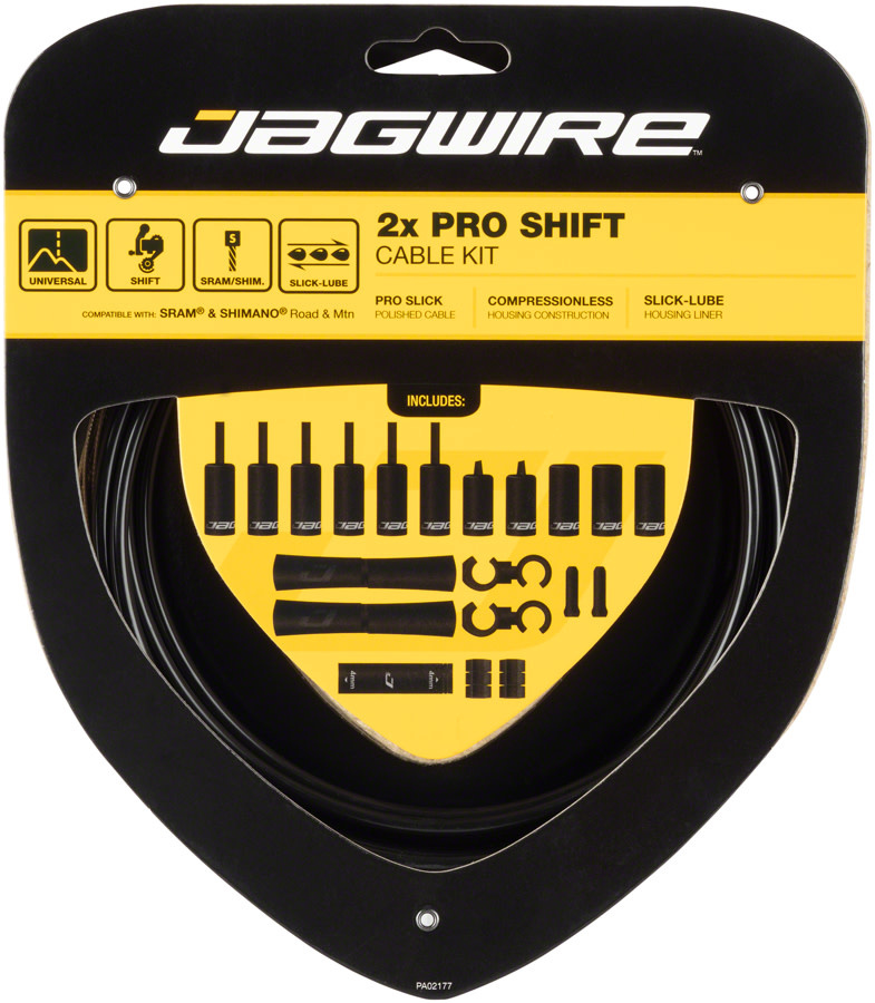 Jagwire Pro Shift Kit Road/Mountain SRAM/Shimano, Black - Two Hoosiers Cyclery, LLC