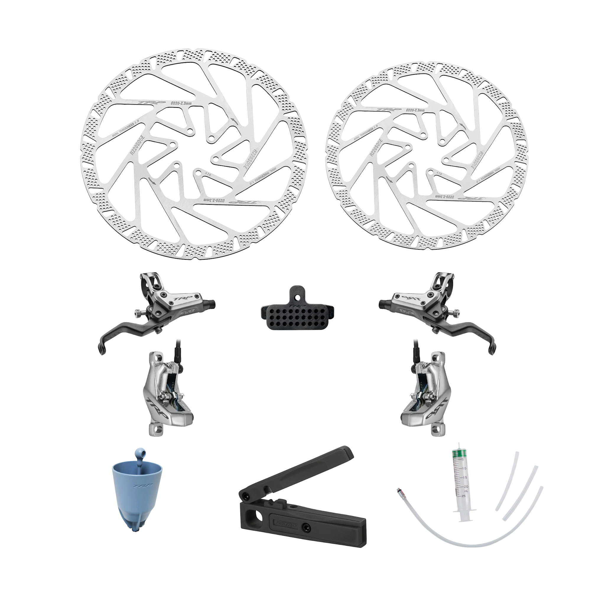TRP EVO PRO Brake Kit - HD-M9040 - with 203mm & 220mm RS05E Race Rotors ...