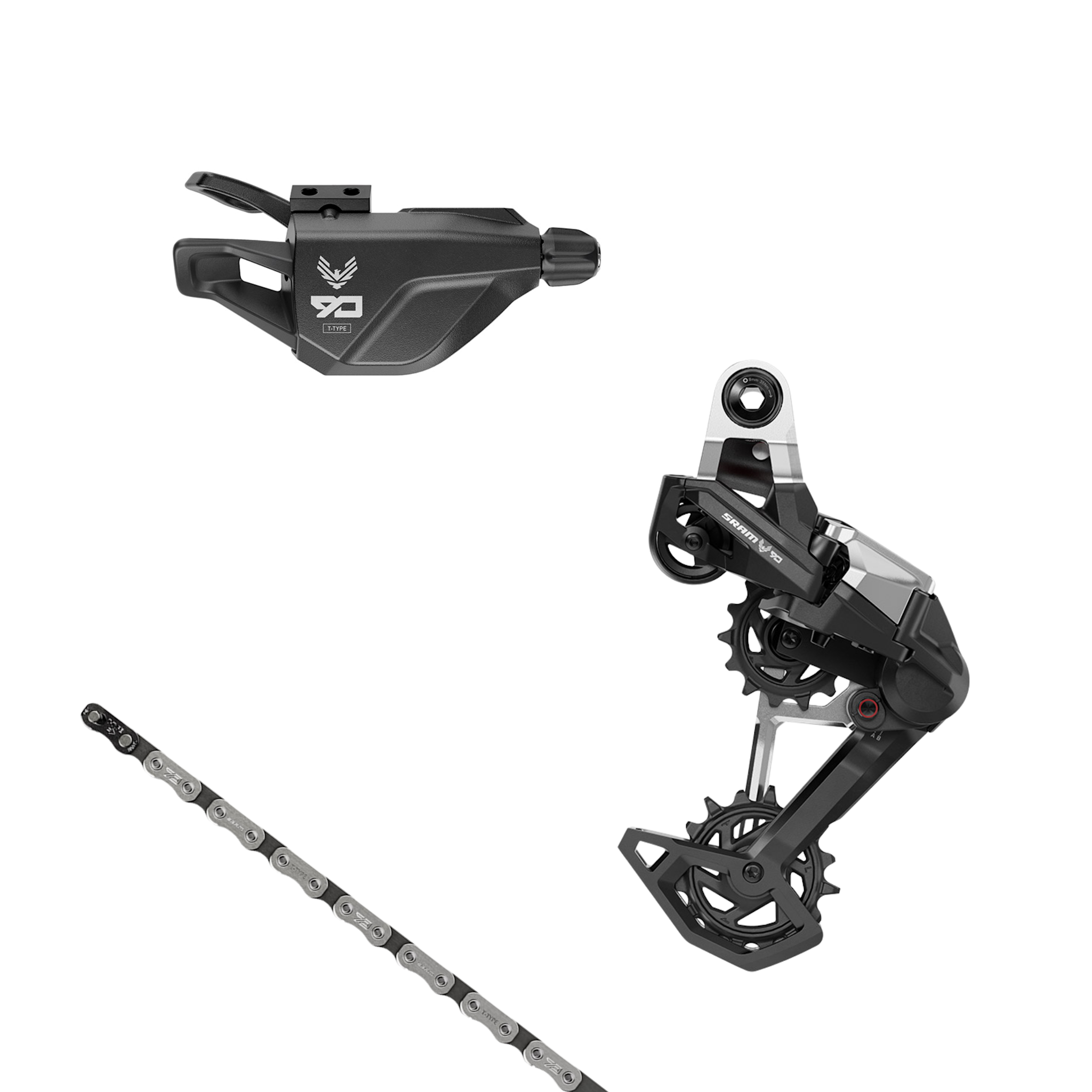 SRAM Eagle 90 T-Type Mechanical Upgrade Kit Single Click E-Bike - Derailleur, Shifter, Chain ...