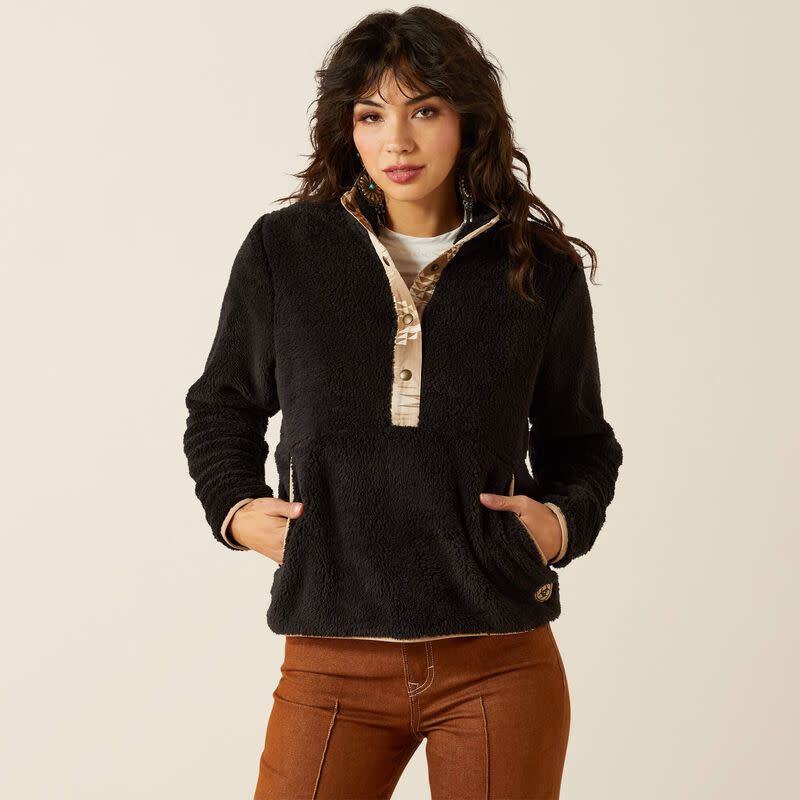 Ariat Berber snap front noir - D&R Boutique équestre inc