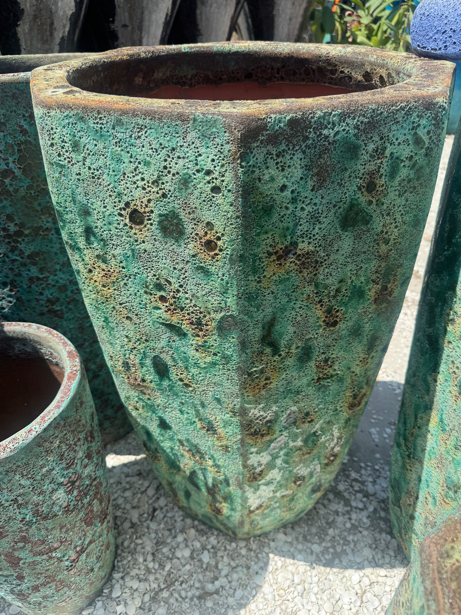 Lava Octagon Planter Large LG - PotteryScapes