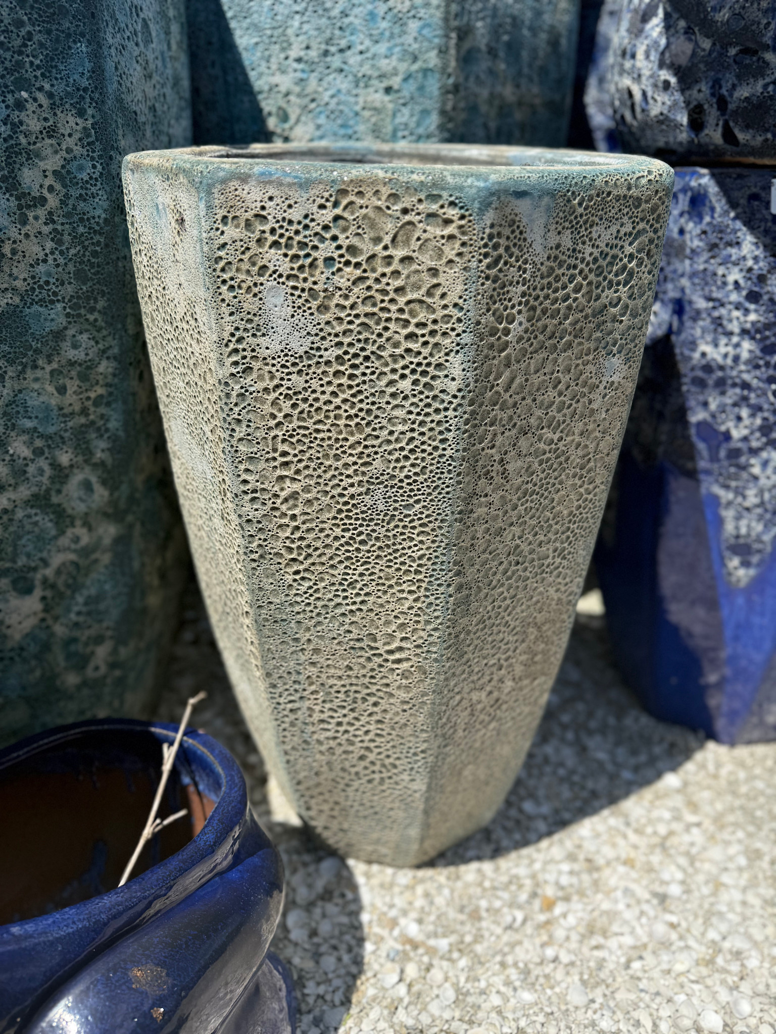 Lava Octagon Planter Small BPB - PotteryScapes