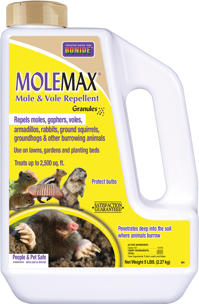 BONIDE MOLEMAX MOLE & VOLE REPELLENT 5LBS - Pickering Valley Feed ...