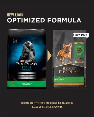 PRO PLAN FOCUS DOG SMALL BREED ADULT 18LBS - Pickering Valley Feed ...
